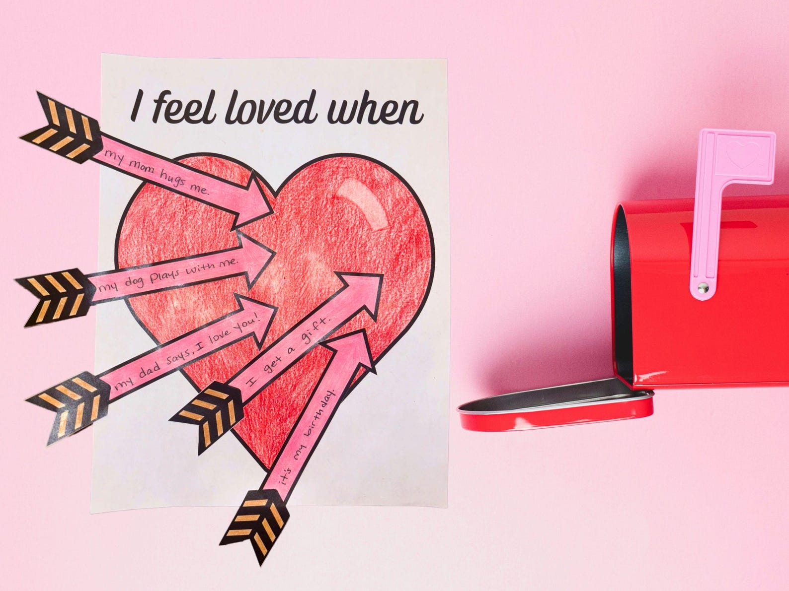 Valentine's Day Printable, Valentine's Day Crafts, February Printable ...