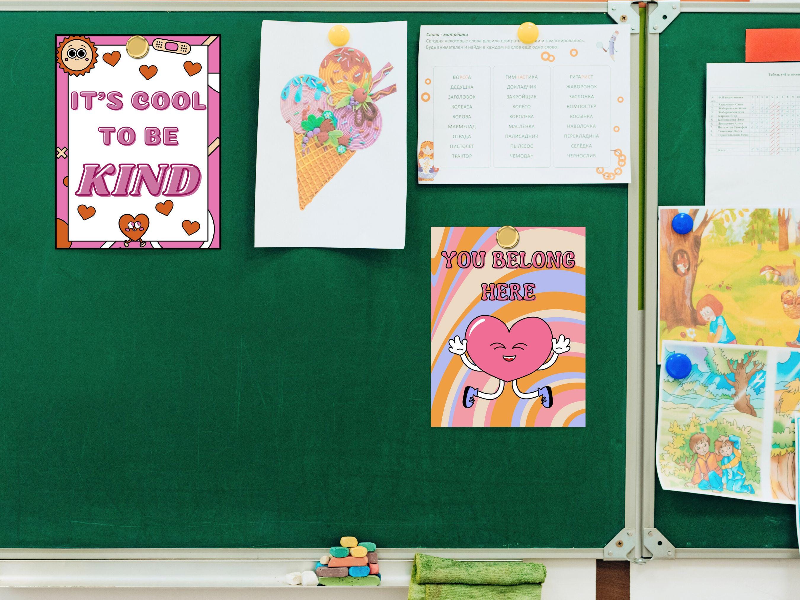 Groovy Classroom Posters, Retro Classroom Theme, Classroom Wall Art ...