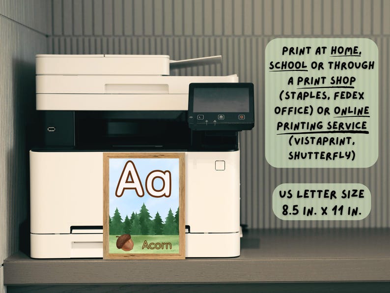 Woodland Alphabet Posters, Woodland Theme Classroom Decor, Alphabet ...