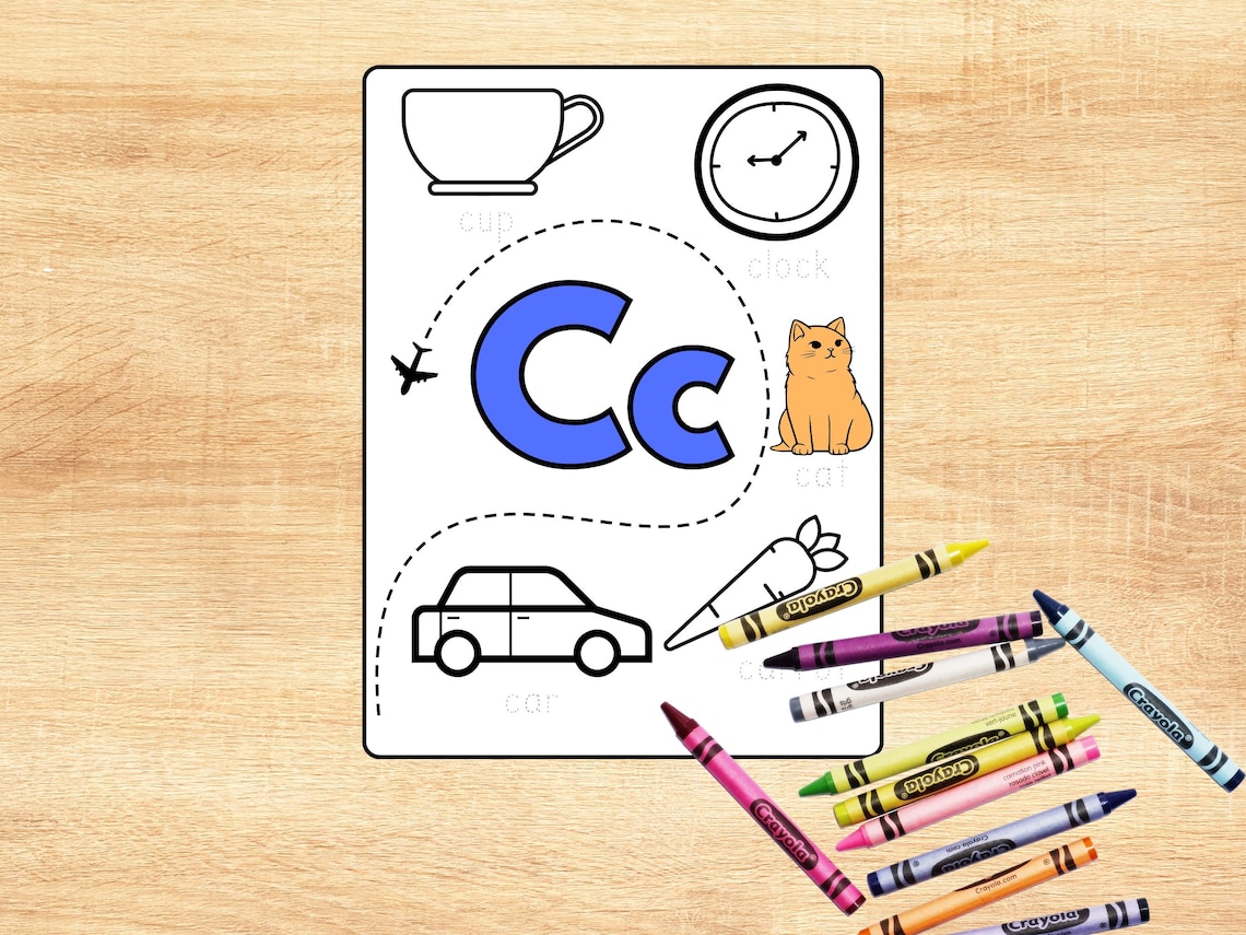 ABC Coloring Pages for Kids, Printable Learning Activities for ...
