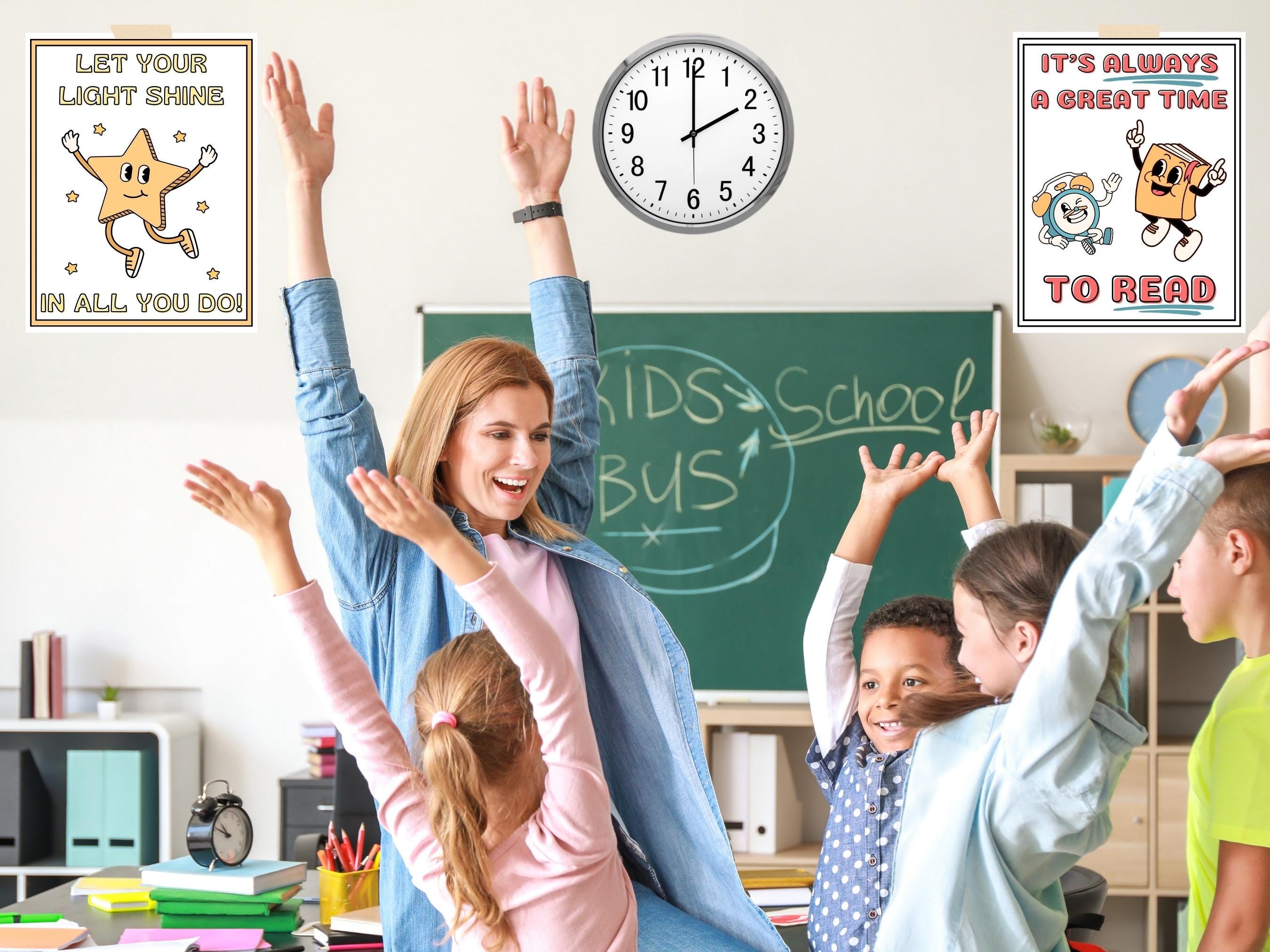 Retro Classroom Theme Posters, Groovy Classroom Posters, Class Decor ...