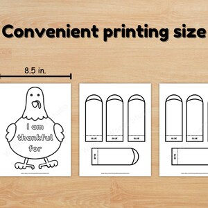 Thankful Turkey Craft, Thanksgiving Gratitude Activity (digital ...