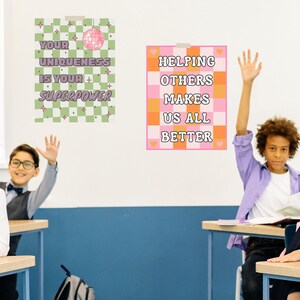 Groovy Classroom Posters, Retro Classroom Theme, Classroom Wall Art ...