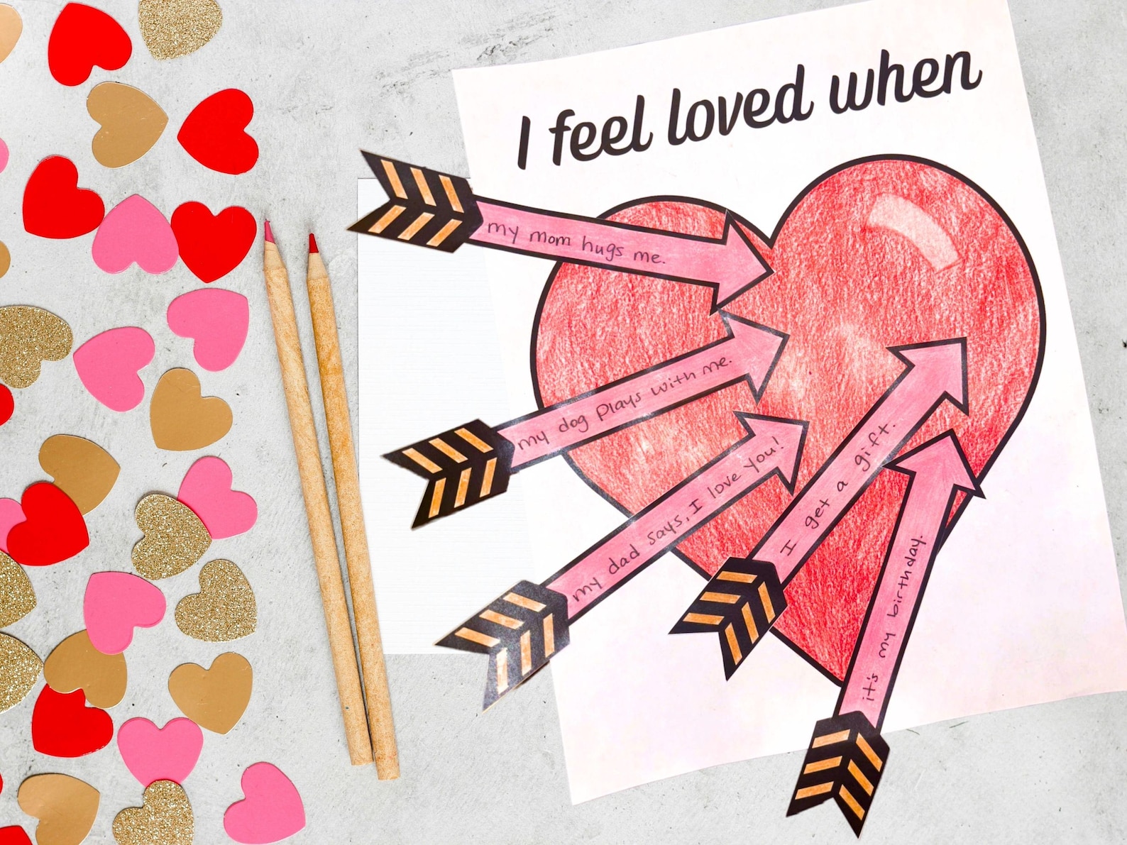 Valentine's Day Printable, Valentine's Day Crafts, February Printable ...