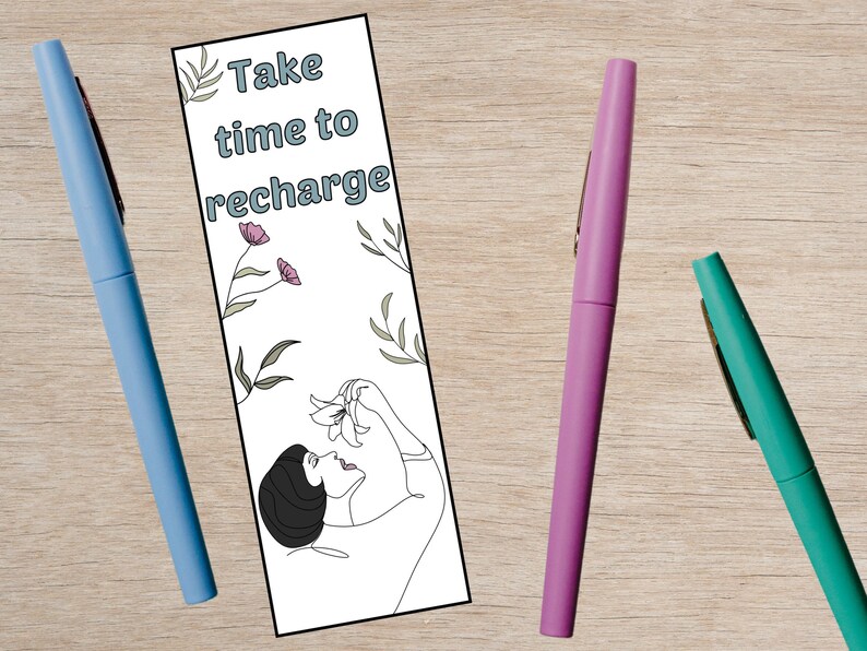 Printable Self Care Bookmarks for Adults, Unique Creative Gifts ...