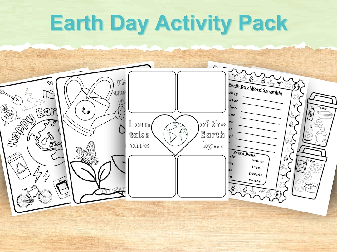 Earth Day Activity Pack, Earth Day Printables, Elementary School ...