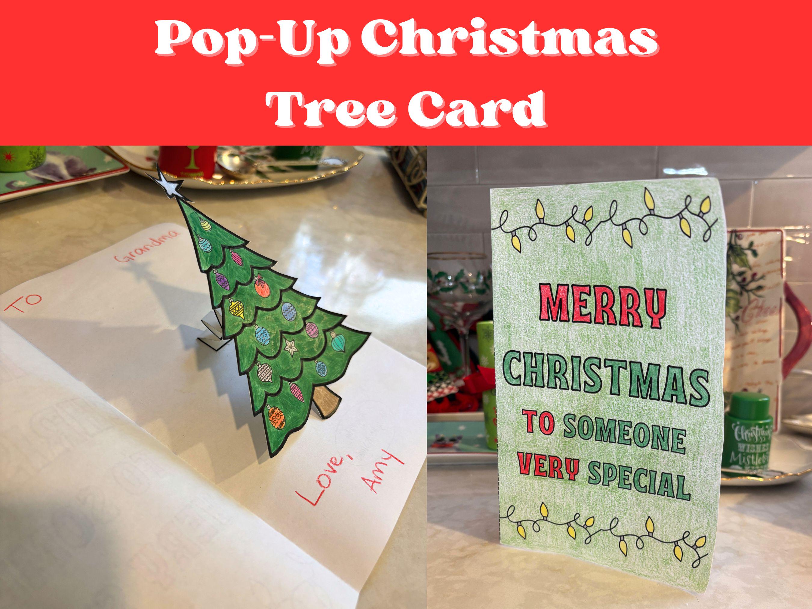 Christmas Pop up Card, Christmas Coloring Cards, Christmas Crafts ...