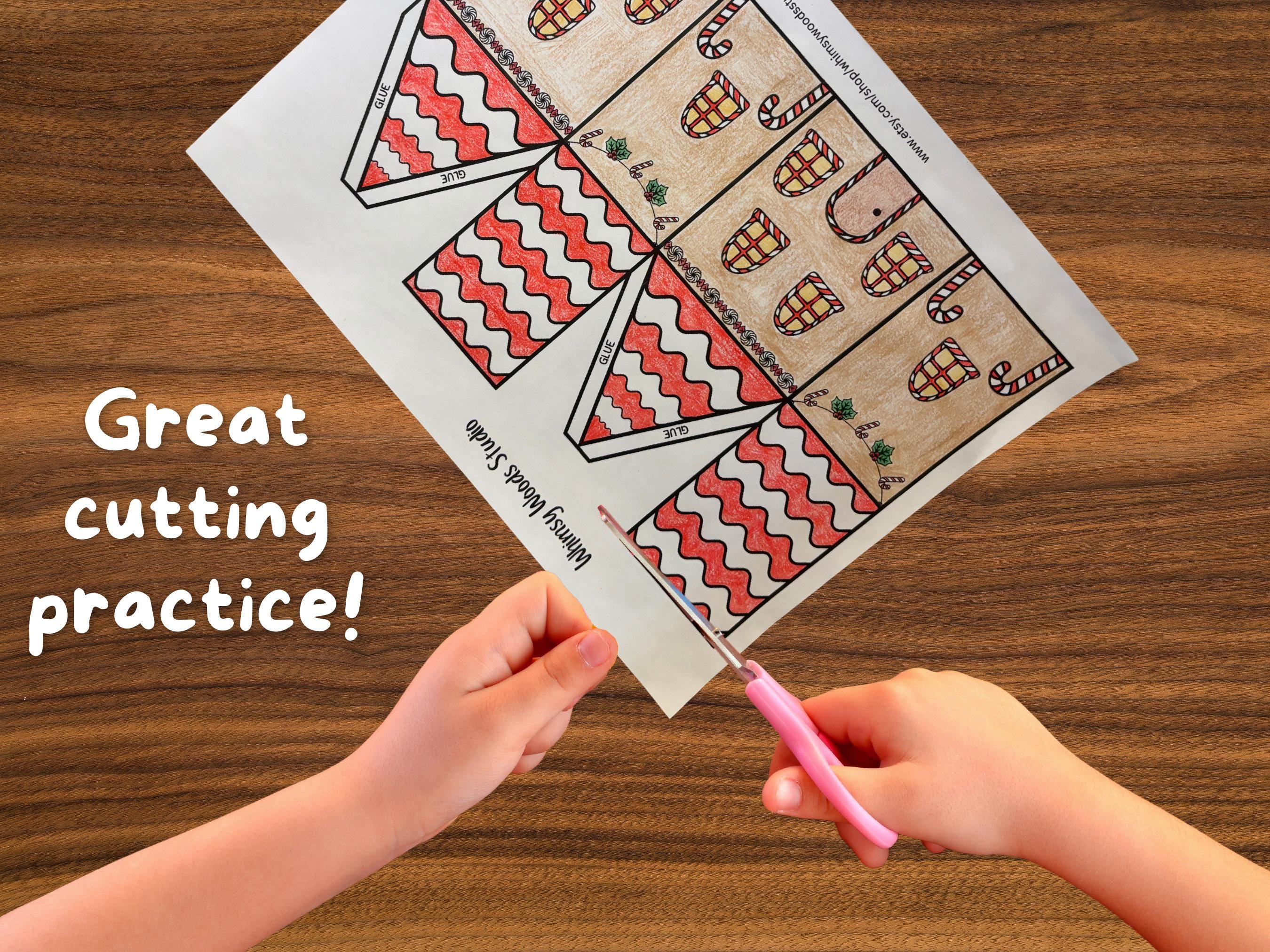 Gingerbread House 3D Craft Project, Christmas Paper House, Christmas ...