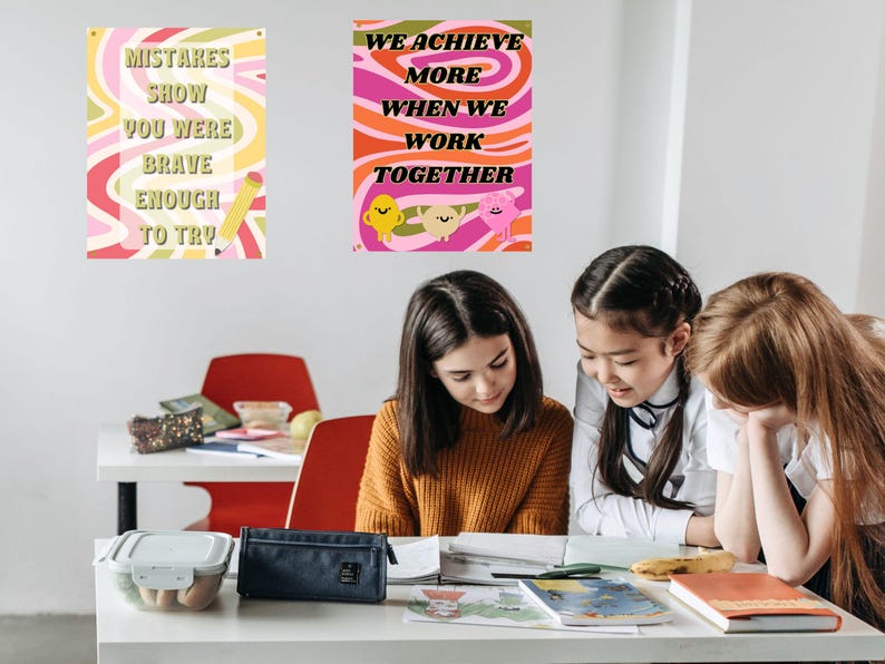 Groovy Classroom Posters, Retro Classroom Theme, Classroom Wall Art ...