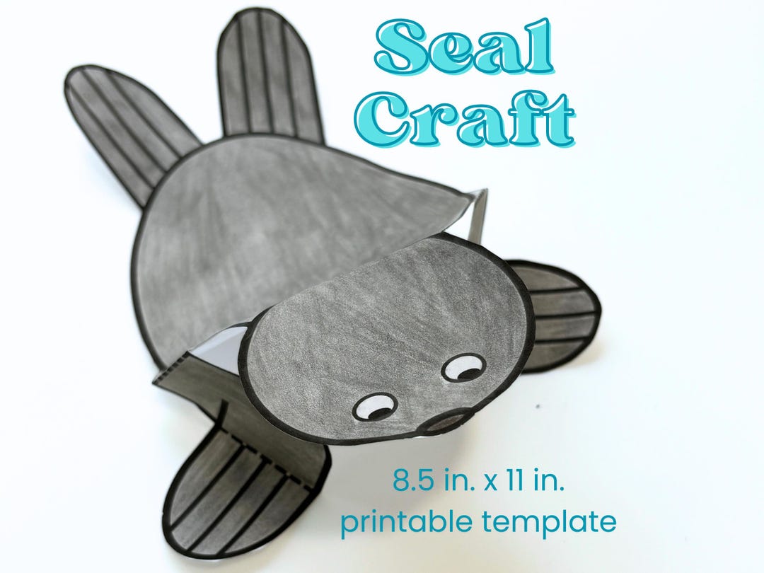 Seal Craft for Kids Printable, Art Projects for Kids, Elementary School ...
