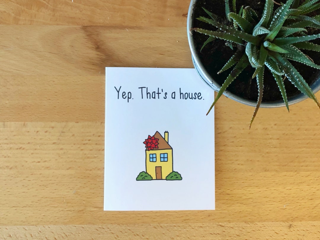 Housewarming Card, Funny Housewarming Card, Congratulations Card, New ...