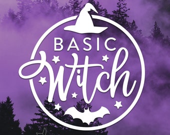 Basic Witch Sticker - Etsy