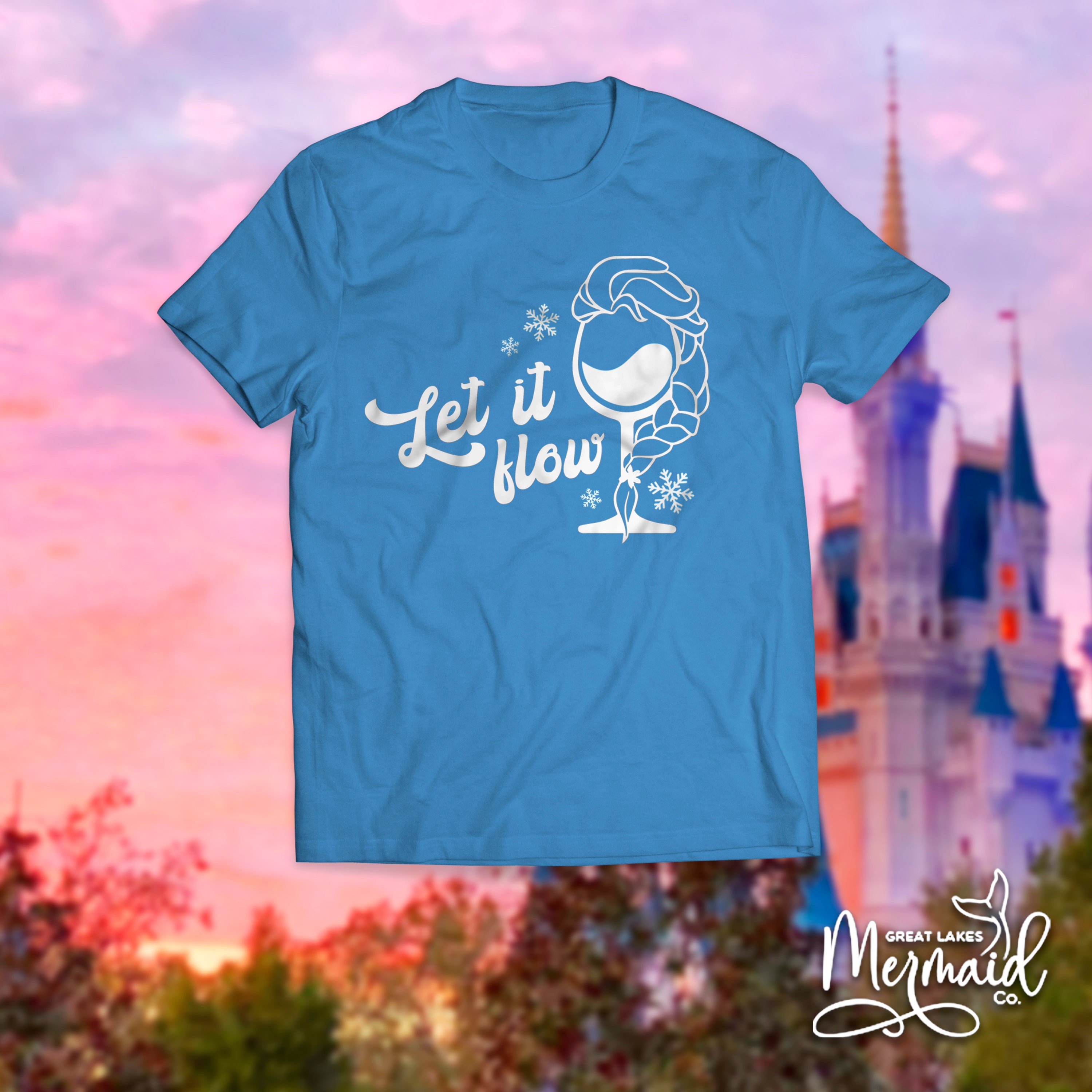 Frozen Elsa let It Flow Wine SVG Vinyl Cut Vector File - Etsy