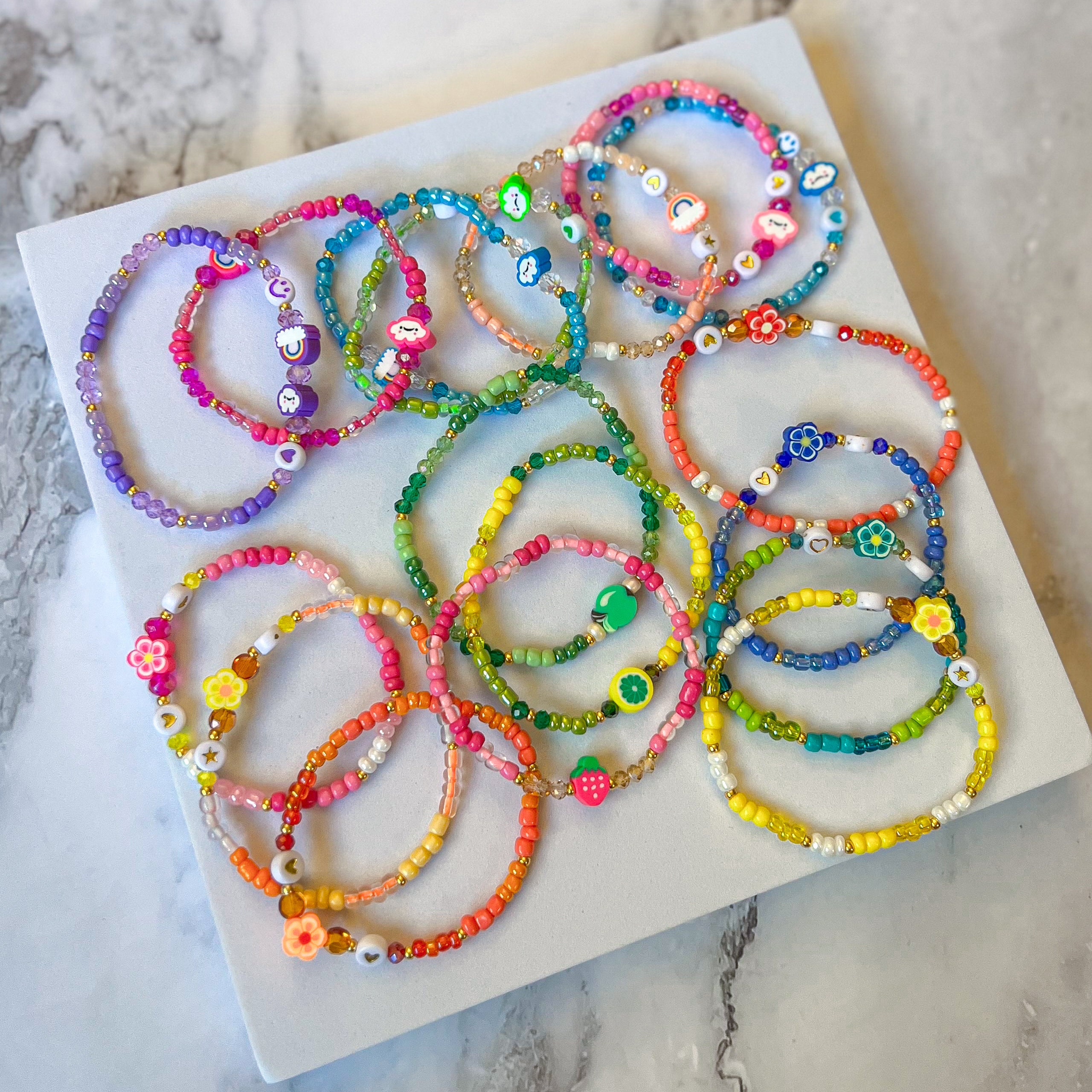 90's Bracelet Cute Beaded Bracelet Cloud Bracelet - Etsy