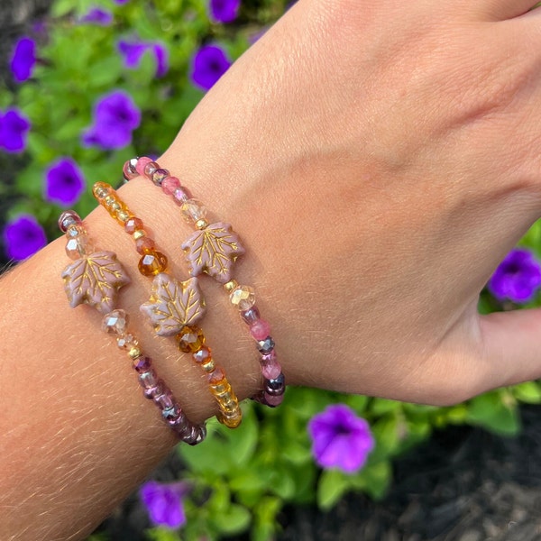 Autumn Leaf Bracelet - Etsy