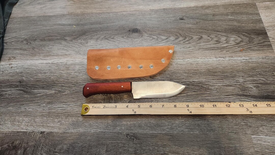 Bluff 18 Knife, From Stone Fall Knive African Red Paduak Wood Handle - Etsy