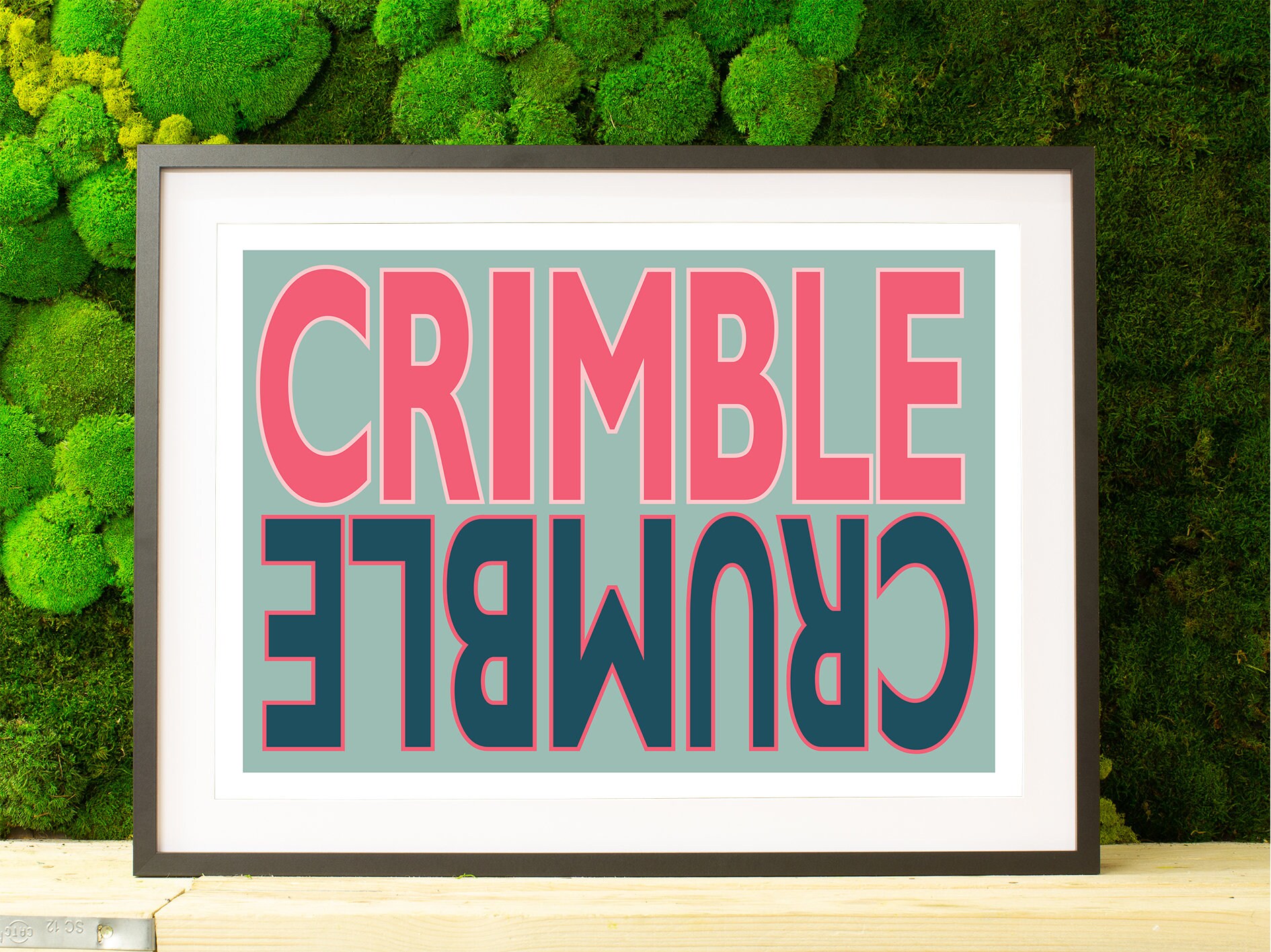 CRIMBLE CRUMBLE | Friday Night Dinner | Family Gift | Bold Wall Art ...