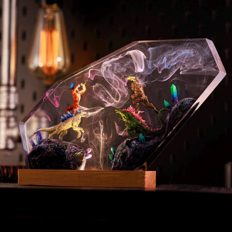 Skar King Shimo Godzilla X Kong: the New Empire Resin Lamp Handmade ...