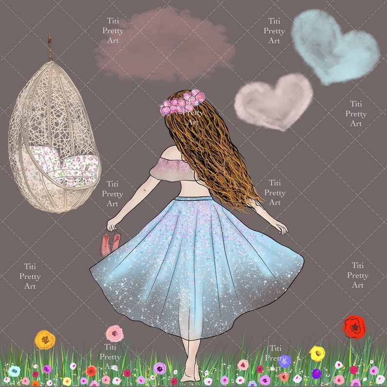 Spring Clipart Boho Clipart Bicycle Clipart Umbrella - Etsy