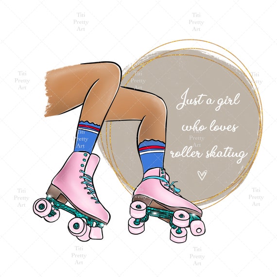 80s Roller Skates Clipart