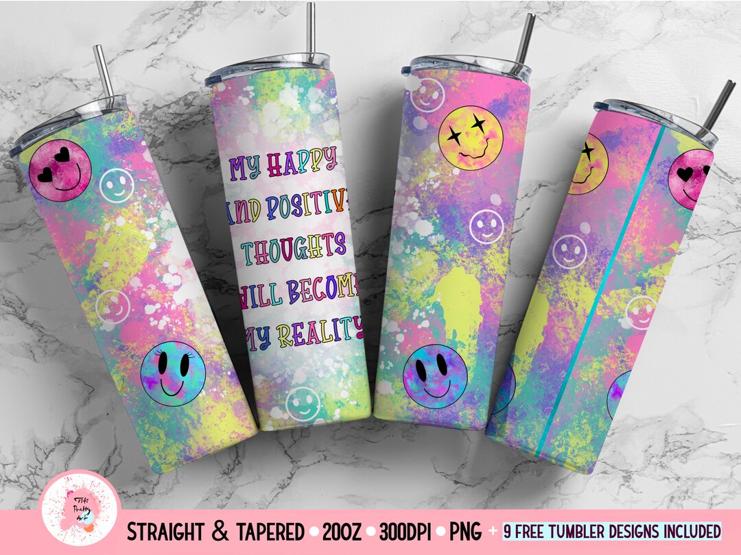 Affirmation Tumbler, Smiley Face Png, Skinny Tumbler, Self Love, Best ...