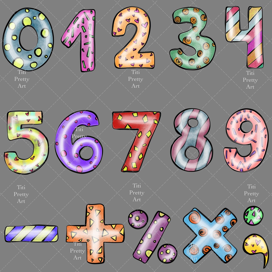 Teacher Png Back to School Png Number Svg Numbers Stickers - Etsy