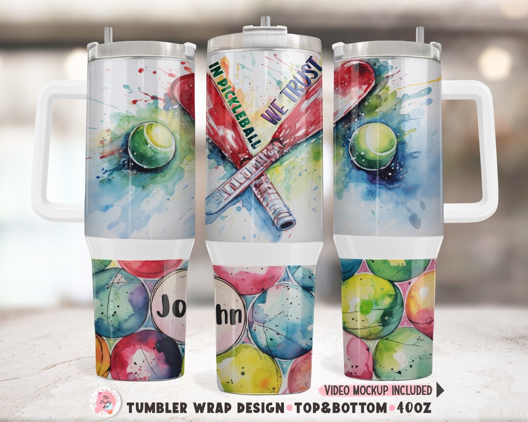 Pickable 40oz Quencher Tumbler, Game Day 40oz Tumbler Wrap, Sport 40oz ...