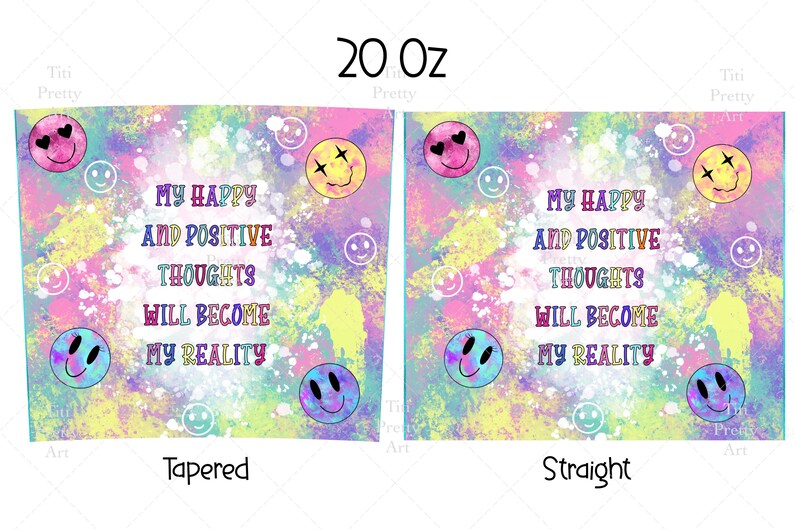 Affirmation Tumbler Smiley Face Png Skinny Tumbler Self - Etsy