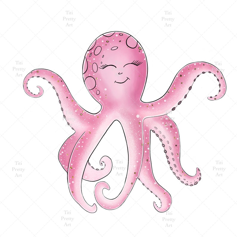 Under the Sea Clipart Summer Clipart Octopus Beach Animals - Etsy