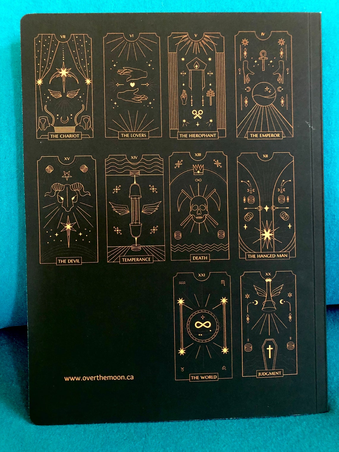 Tarot Card Journal Black & Orange Gold Large 7.25 X 10 - Etsy