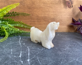 Onyx Dog Figurine | Etsy