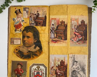 Antique Victorian Scrapbook - Etsy