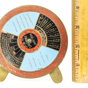 Vintage Brass Calendar 1965-2014 50 Year - Etsy