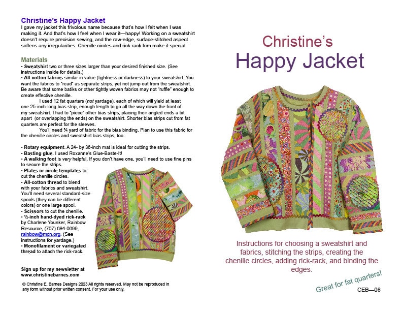 Sweatshirt Jacket With Chenille and Rick Rack Trim - Etsy