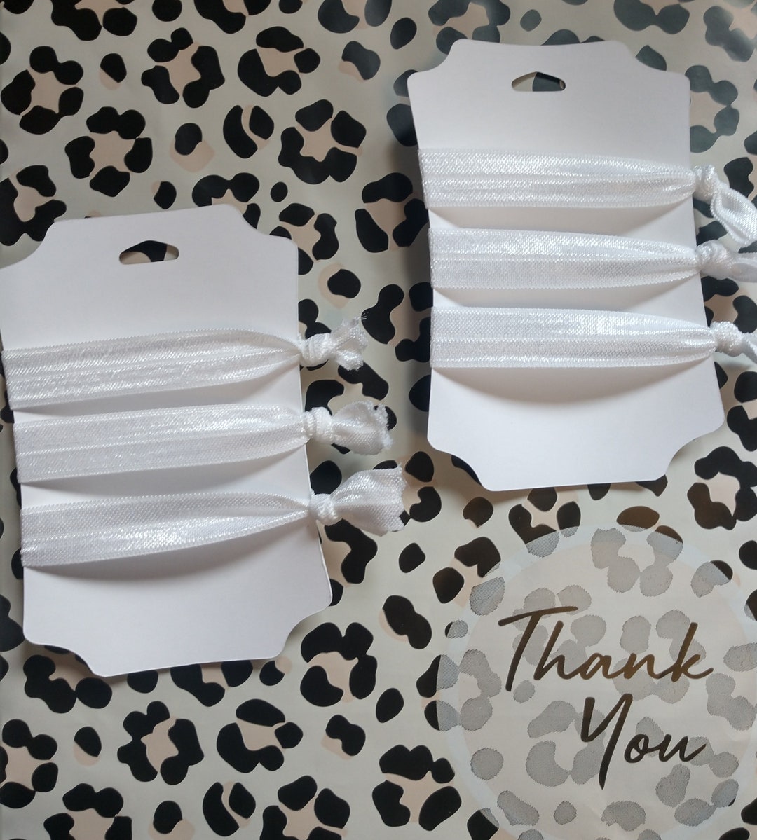 Sublimation Blank Hair Tie Sets: Polyester Elastic With Card Holder - Etsy