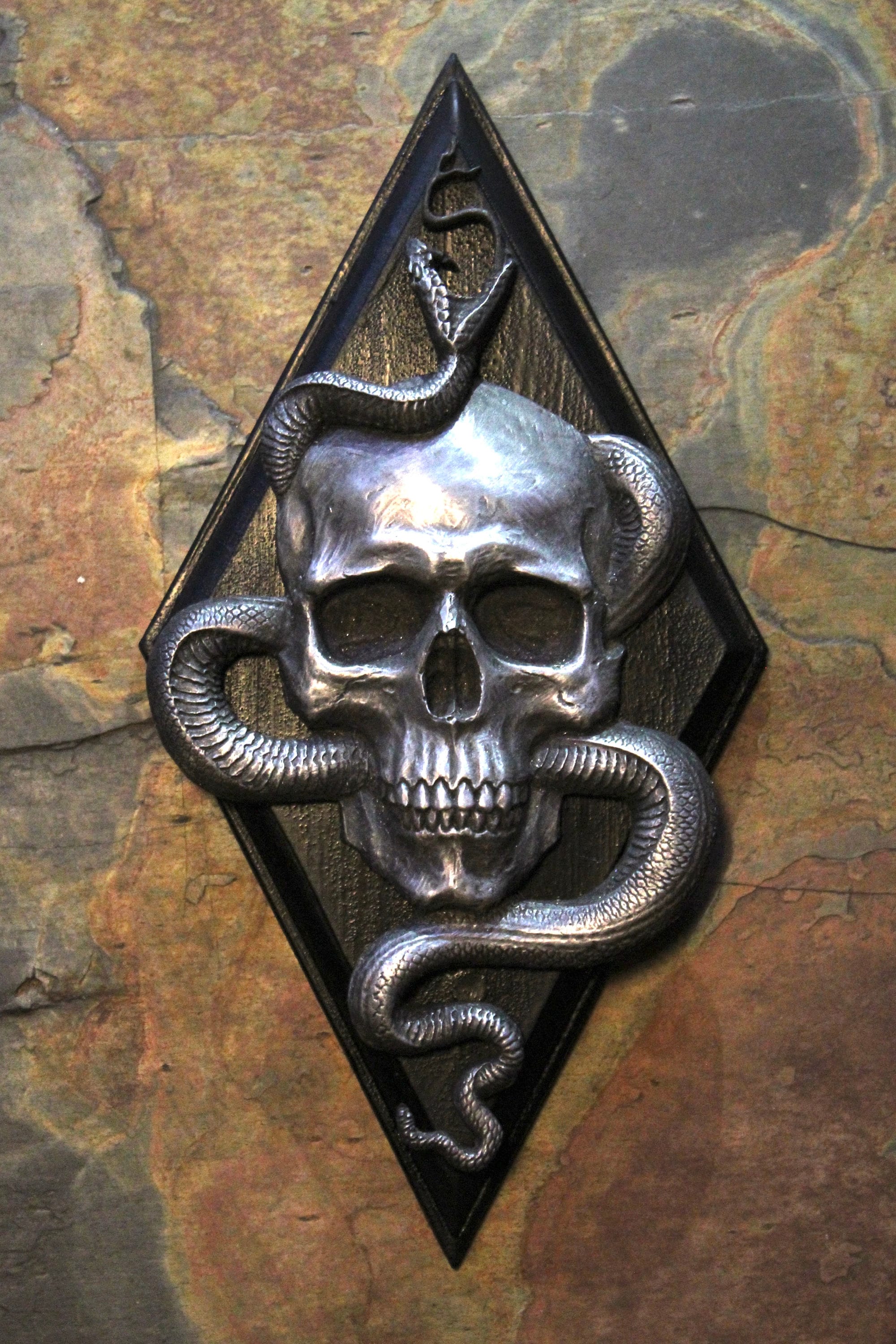 Skull and Snake Tattoo Wall Plaque - Etsy