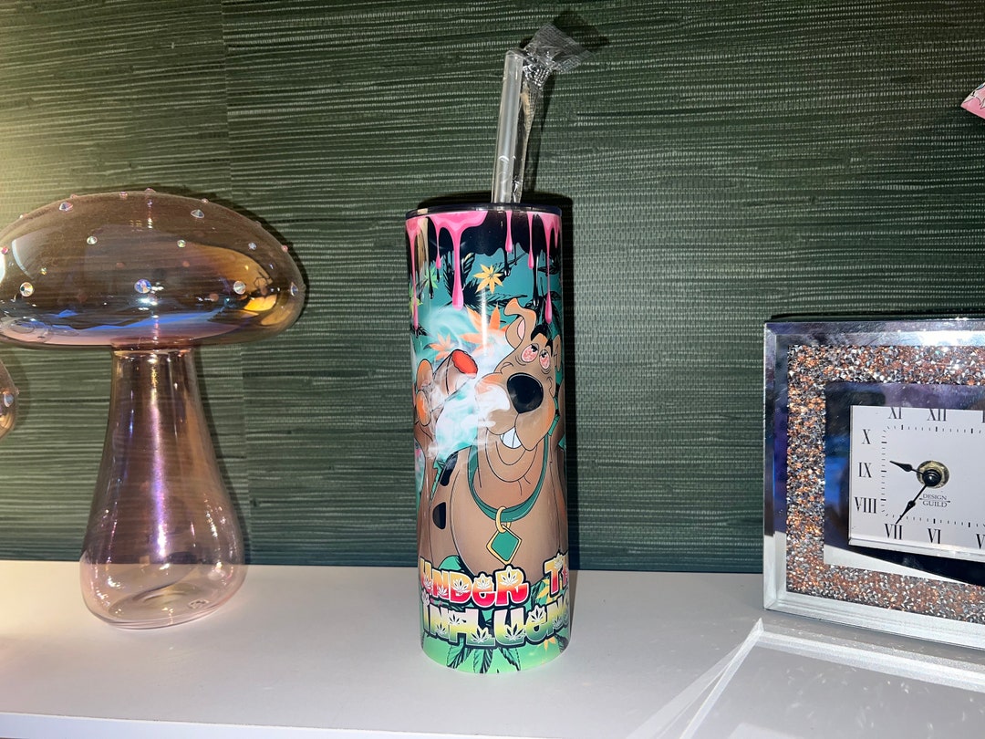 20oz Scooby Stoner Tumbler, Under the Influence Scooby Doo, Pot Head ...