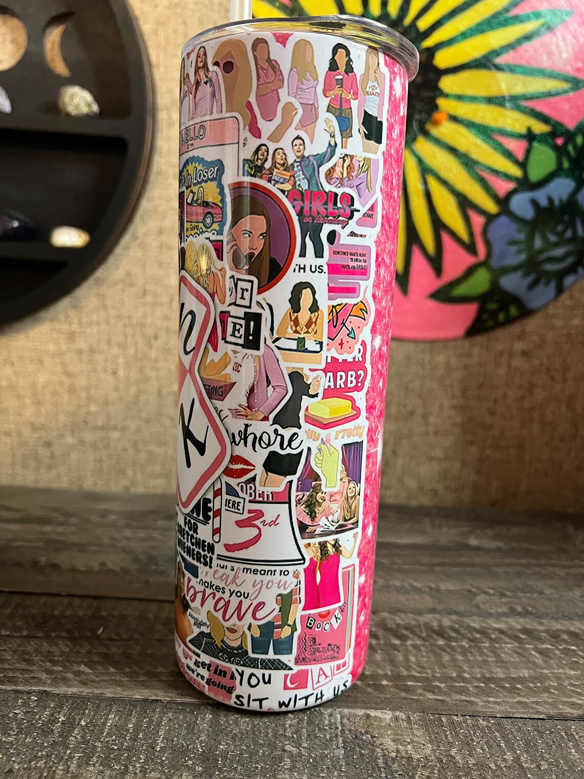 20oz Mean Girls Burn Book Tumbler, on Wednesdays We Wear Pink, Mean ...