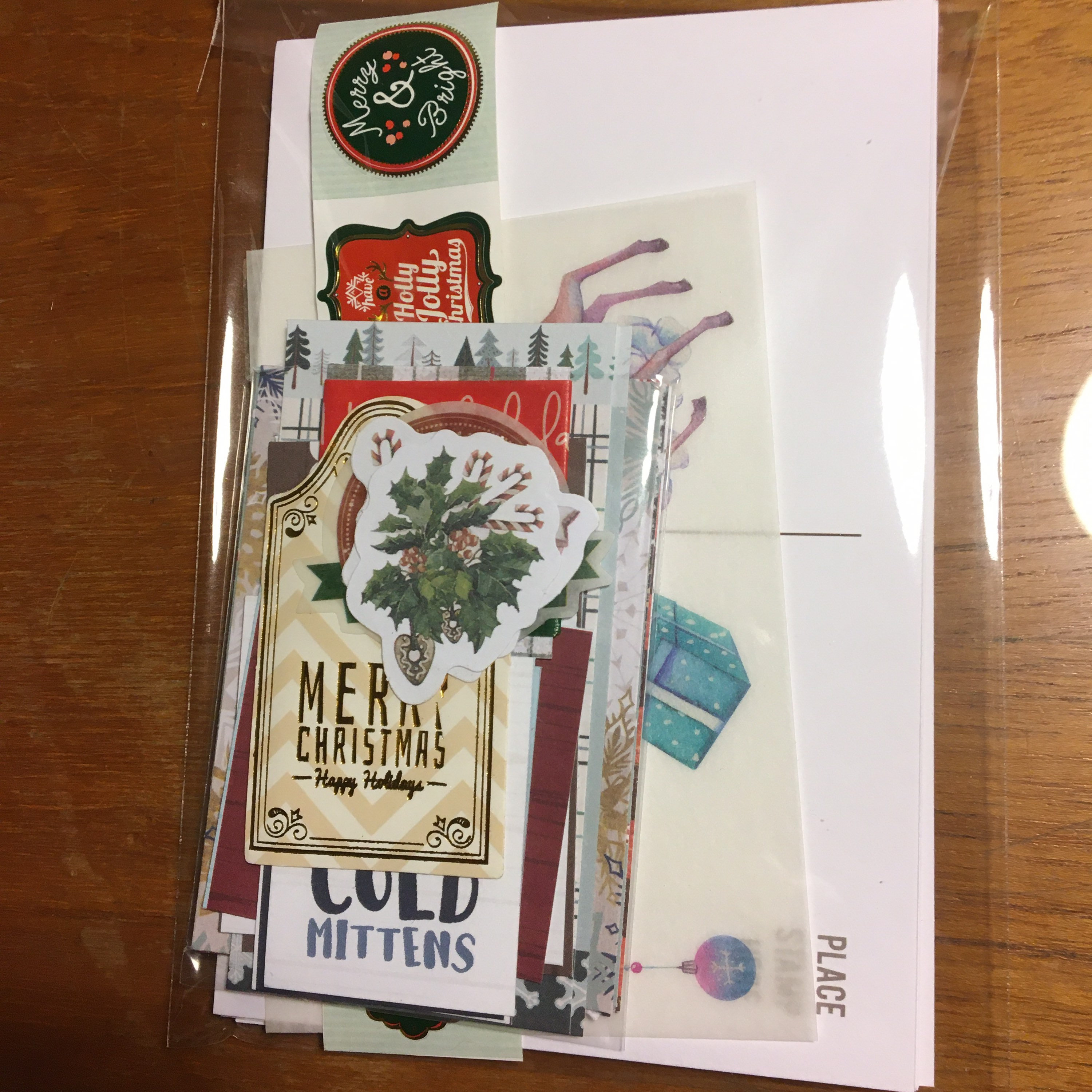 DIY Christmas Postcard Kit | Handmade | Do It Yourself | Craft Supplies ...