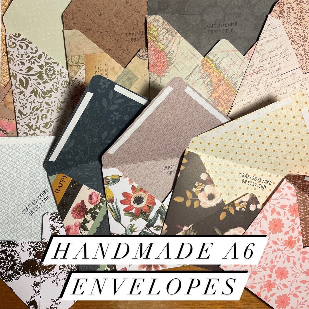 A6 Handmade Envelopes Double Sided Self Sealing Penpal - Etsy