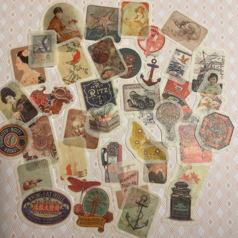 Vintage Stickers - Etsy
