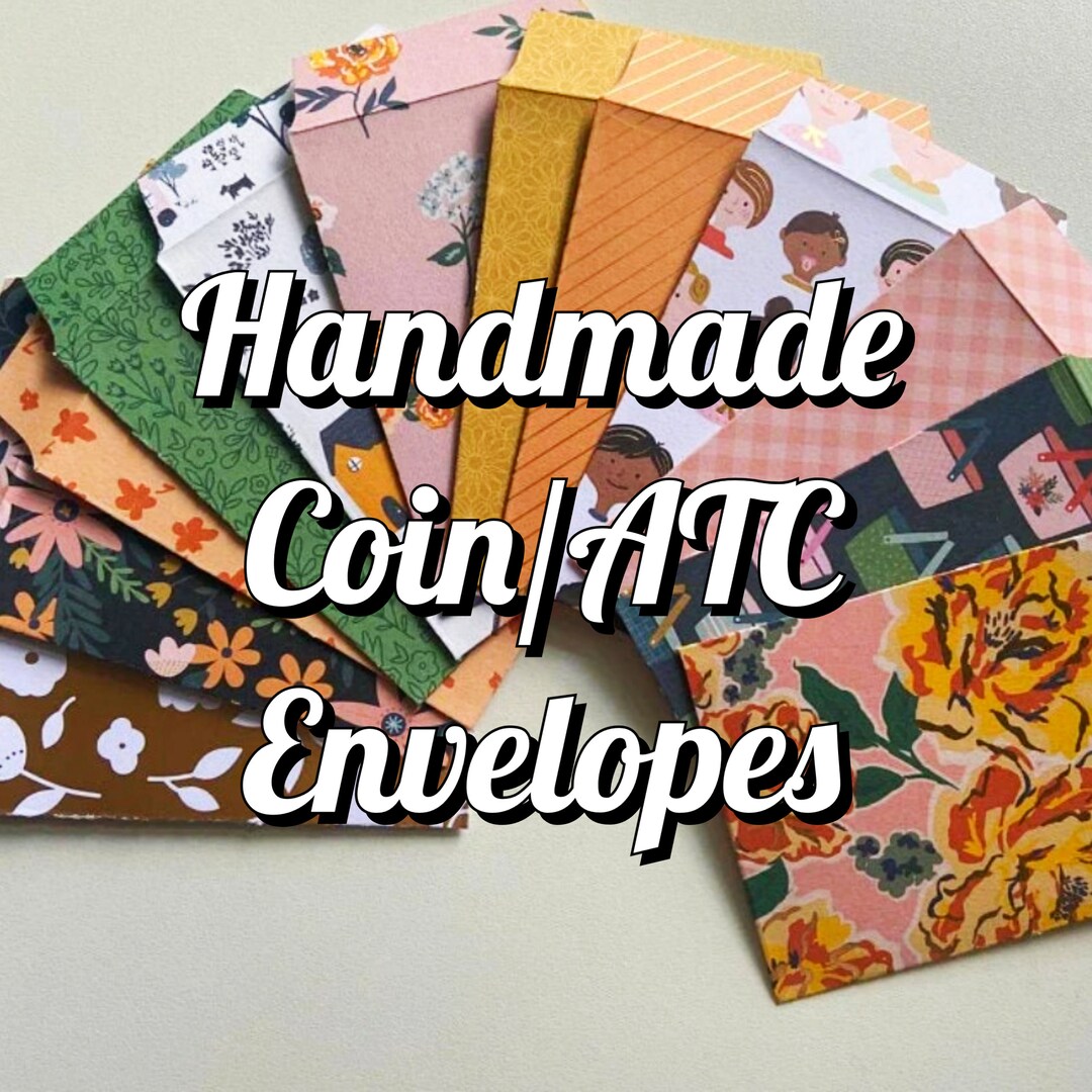 Coin Envelopes | ATC Sleeves | Handmade Envelope | Stationary Set - Etsy