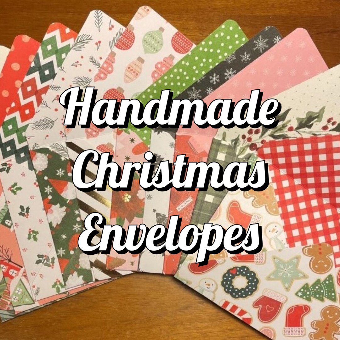Handmade Chistmas / Winter Envelopes | Self Sealing | Penpal | Winter ...
