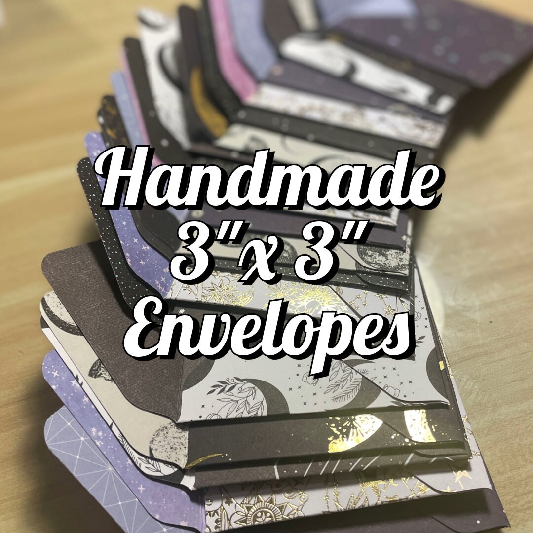 Handmade 3inchx3inch Envelopes | Double Sided | Penpal | Snailmal ...