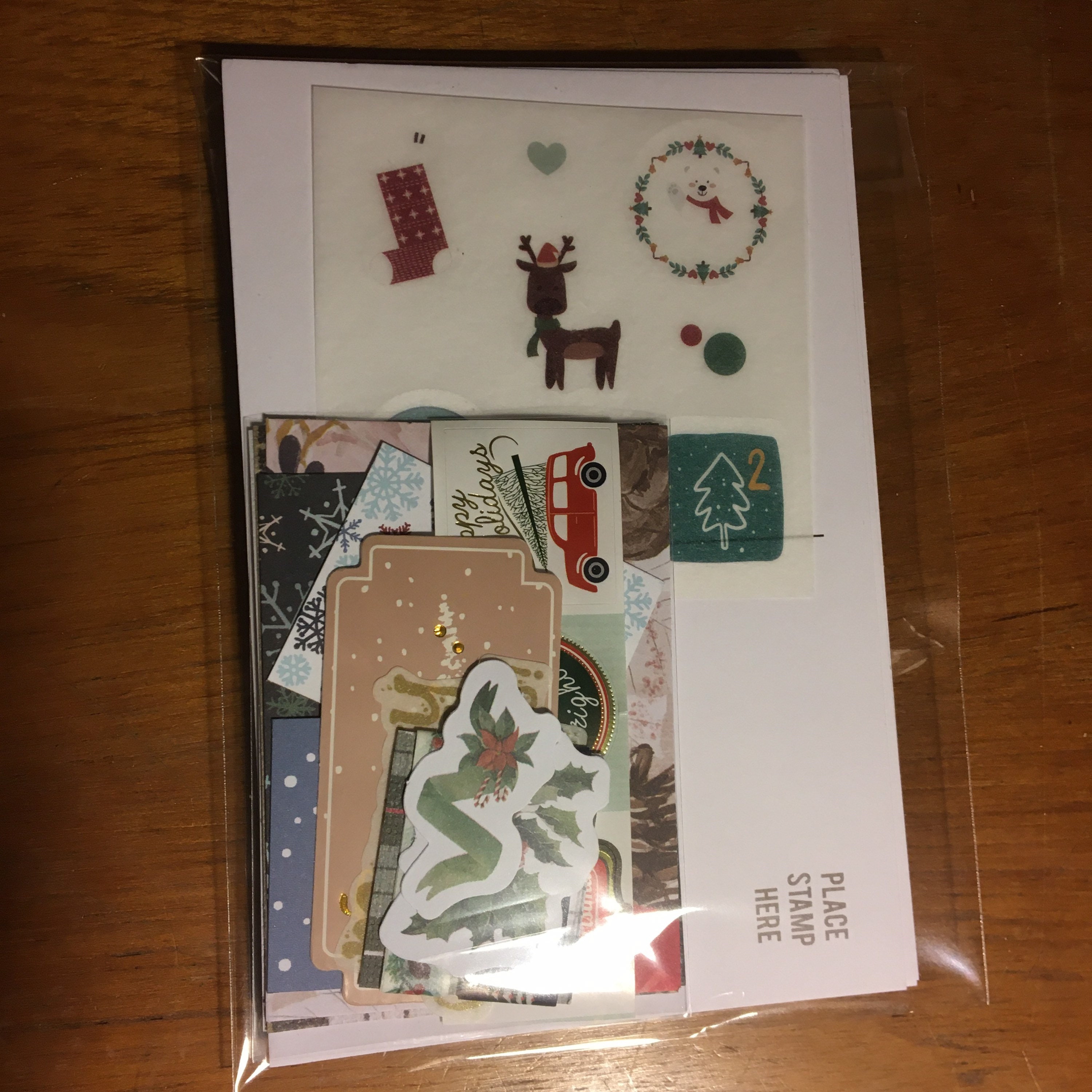 DIY Christmas Postcard Kit | Handmade | Do It Yourself | Craft Supplies ...