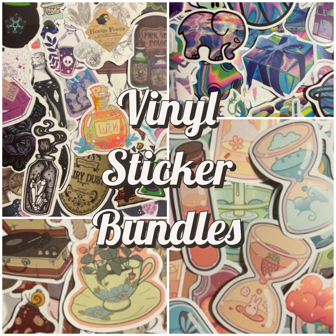 Vinyl Sticker Bundle | Assorted Decals for Laptop, Hydroflask - Etsy
