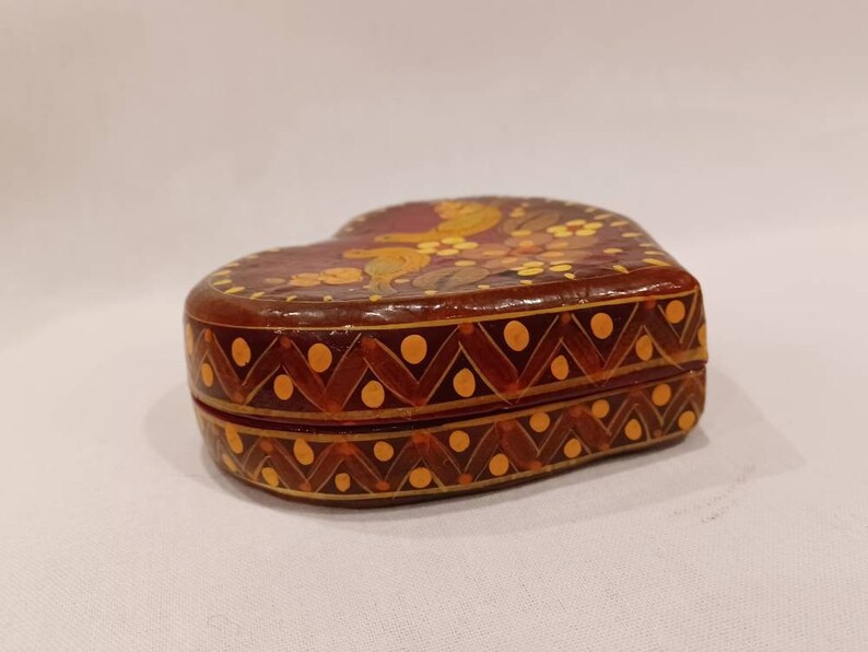 Vintage Ser Mel Mexican Folk Art Paper Mache Heart Shaped - Etsy