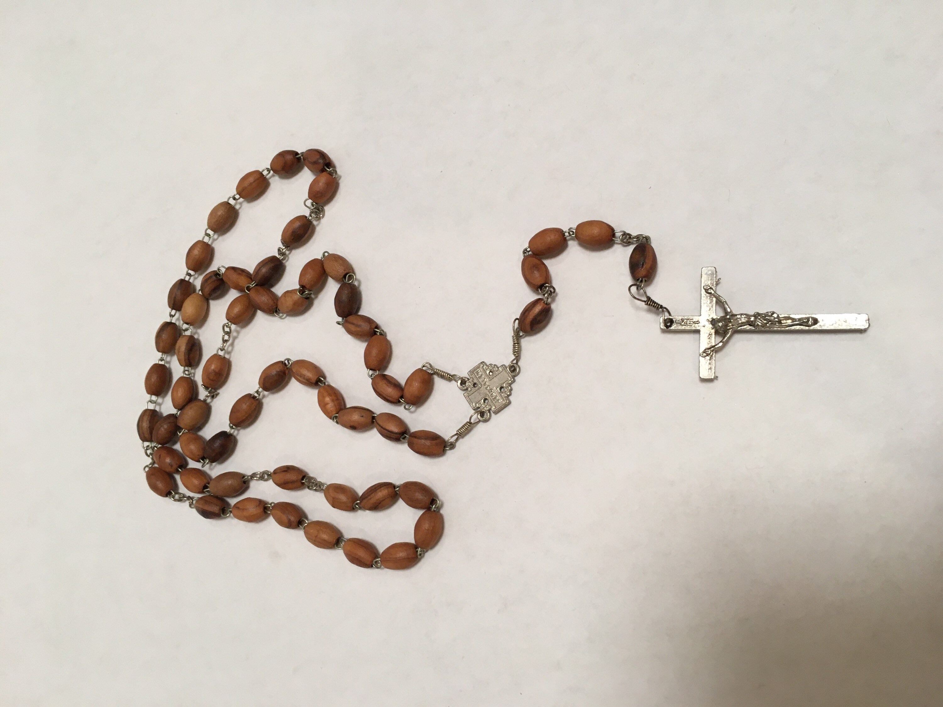 Jerusalem Olive Wood Bead Rosary | Etsy