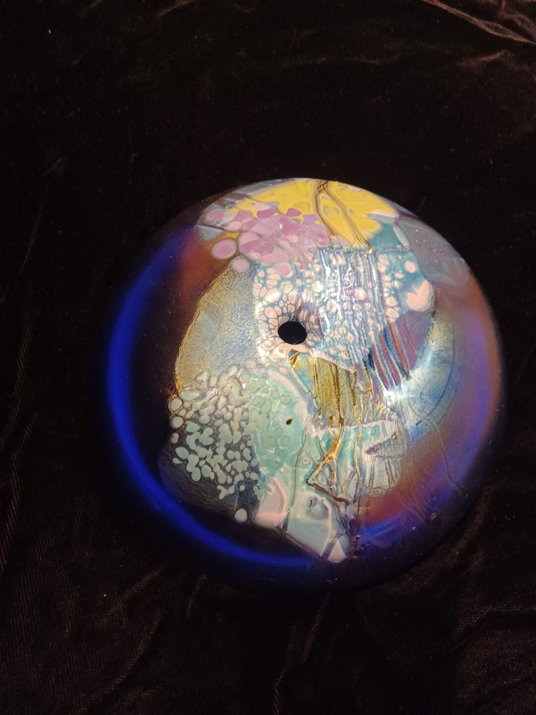 Glasshouse Studio Oil Lamp, Art Object, Paperweight Vintage 1993 - Etsy