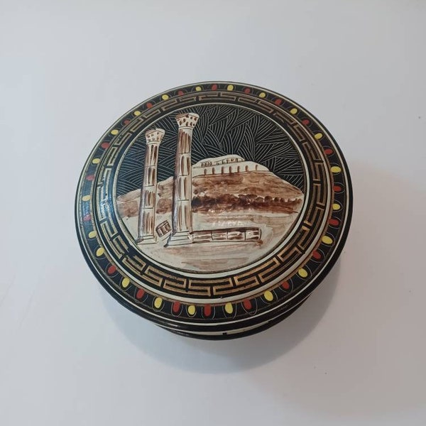 Round Ceramic Box - Etsy